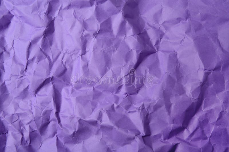 Sheet of Crumpled Violet Paper As Background, Top View Stock Image ...