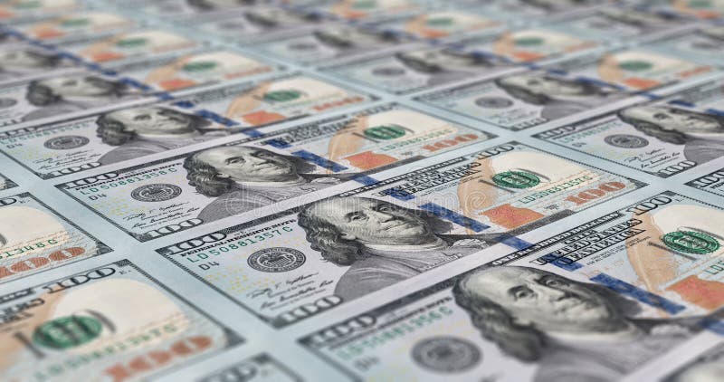 Sheet of 100 dollar notes stock image. Image of currency - 67729427