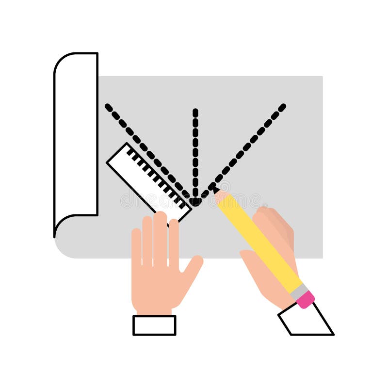 Draw ideas on paper stock vector. Illustration of paintings - 44754640