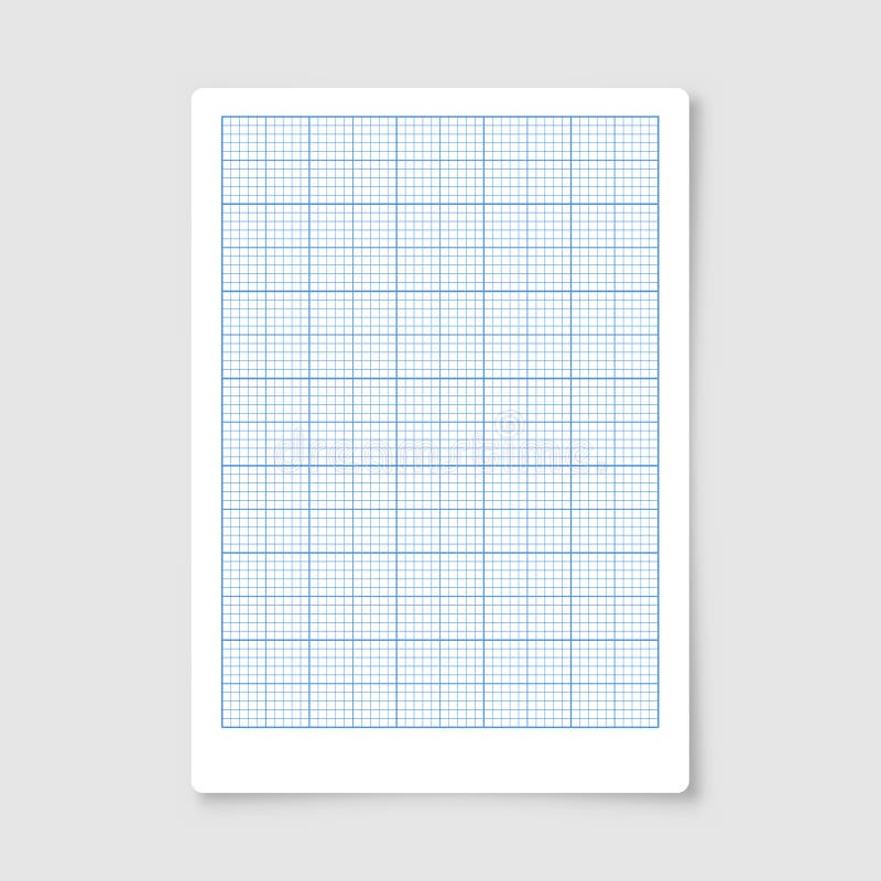 Sheet of Graph Paper with Grid. Millimeter Paper Texture, Geometric ...