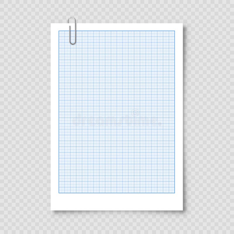 Sheet of Graph Paper with Grid. Millimeter Paper Texture, Geometric ...