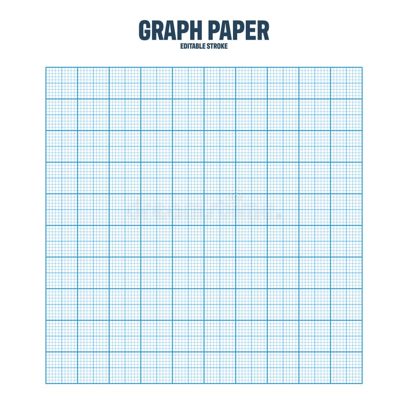 Sheet of Graph Paper with Grid. Millimeter Paper Texture, Geometric ...