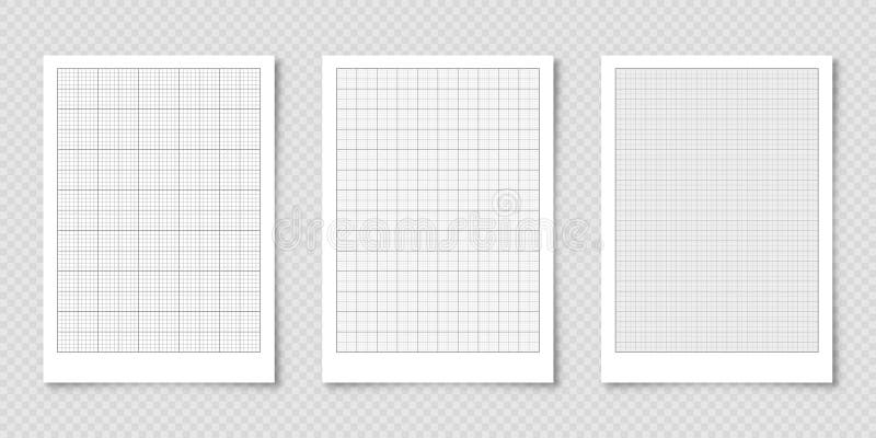 Sheet of Graph Paper with Grid. Millimeter Paper Texture, Geometric ...