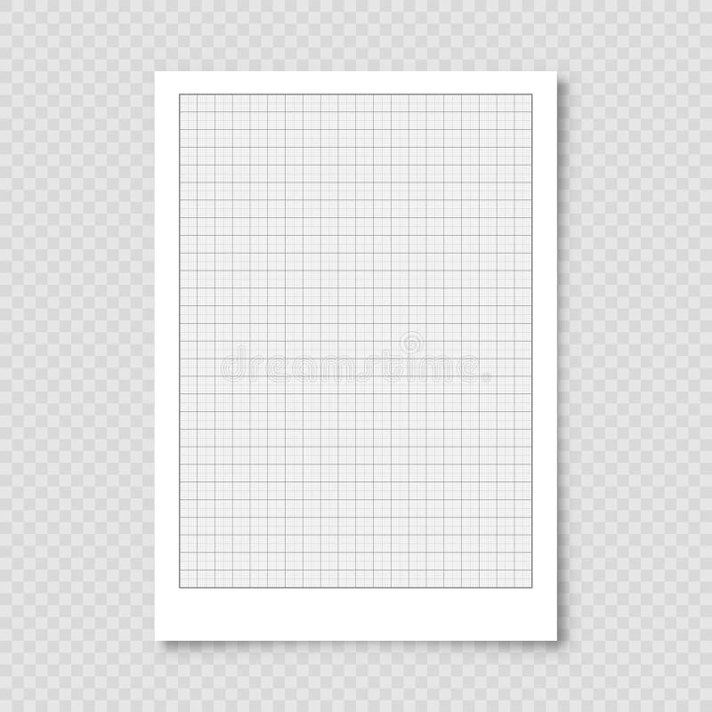 Sheet of Graph Paper with Grid. Millimeter Paper Texture, Geometric ...