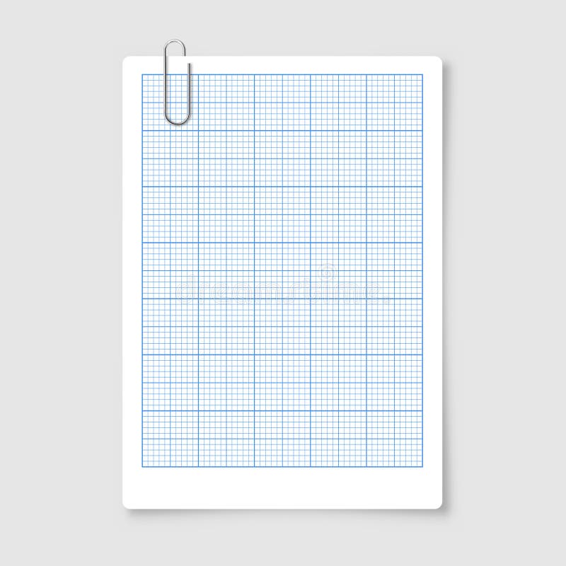 Sheet of Graph Paper with Grid. Millimeter Paper Texture, Geometric ...