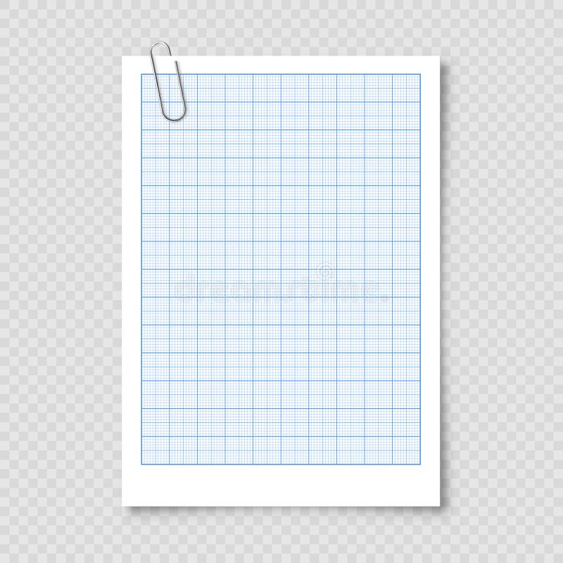 Sheet of Graph Paper with Grid. Millimeter Paper Texture, Geometric ...