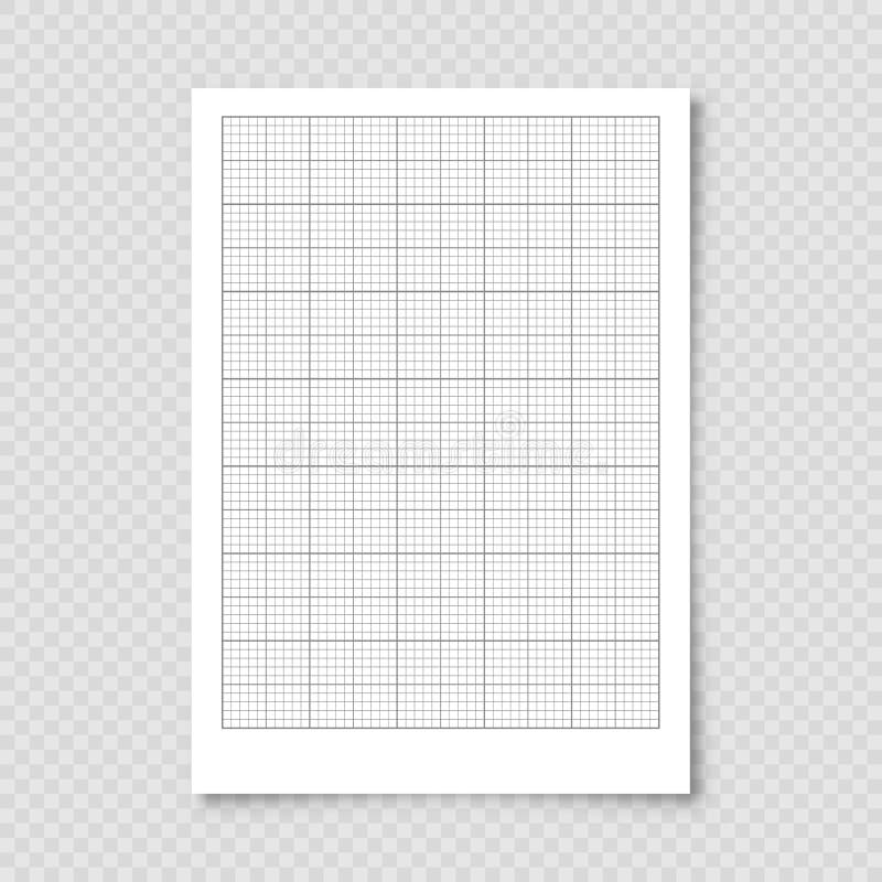 Sheet of Graph Paper with Grid. Millimeter Paper Texture, Geometric ...