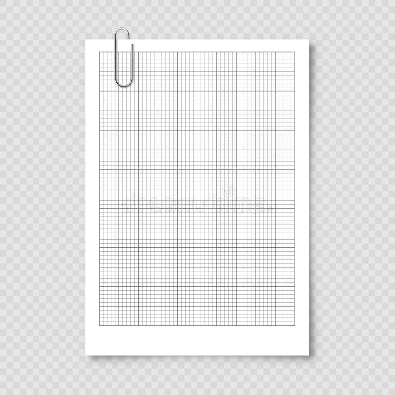 Sheet of Graph Paper with Grid. Millimeter Paper Texture, Geometric ...