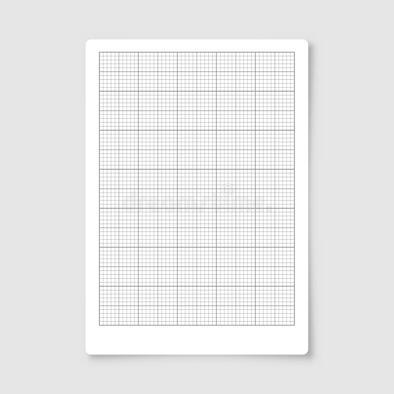 Sheet of Graph Paper with Grid. Millimeter Paper Texture, Geometric ...