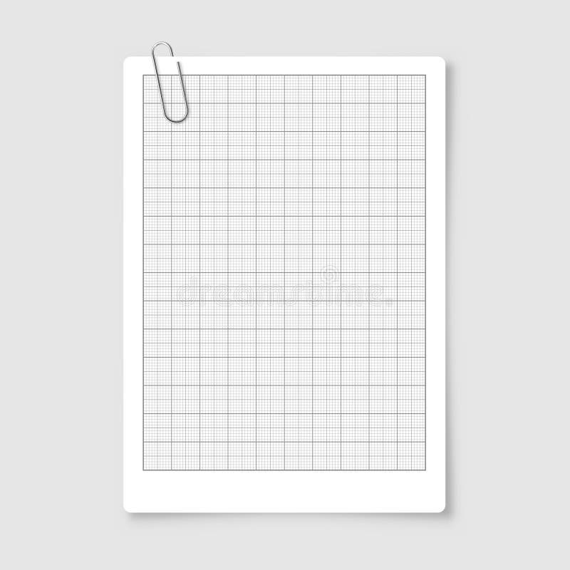 Sheet of Graph Paper with Grid. Millimeter Paper Texture, Geometric ...