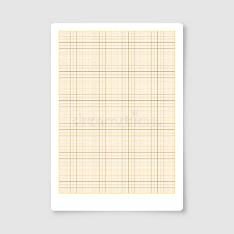 Sheet of Graph Paper with Grid. Millimeter Paper Texture, Geometric ...