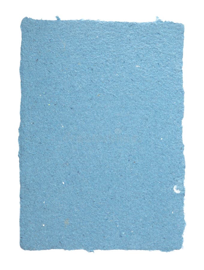 A Sheet of Handmade Paper Isolated on a White Background Stock Photo ...