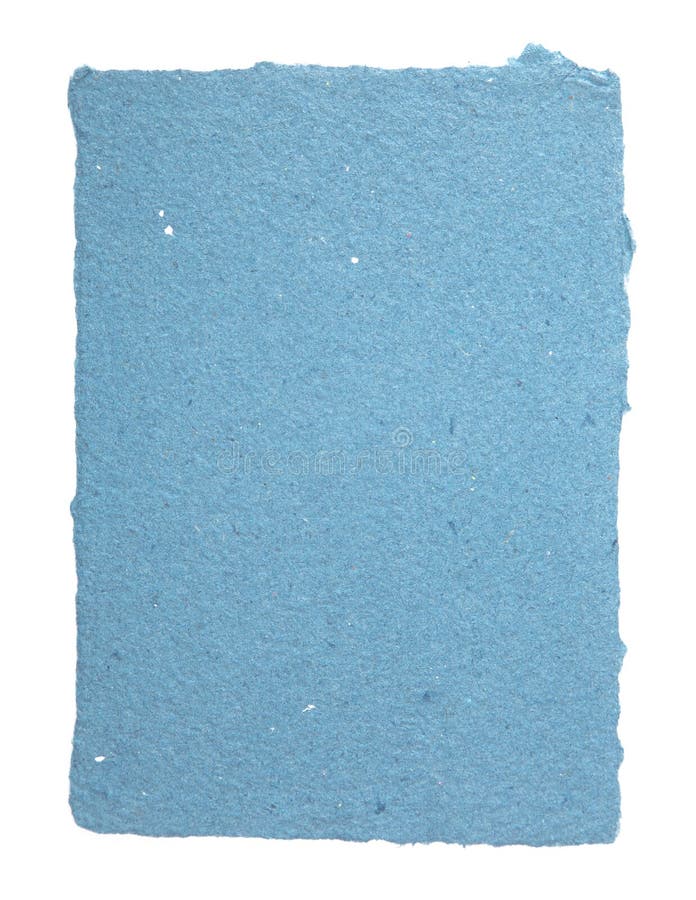 A Sheet of Handmade Paper Isolated on a White Background Stock Photo ...
