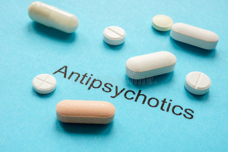 Sheet with Inscription Antipsychotics and Tablets. Stock Image - Image ...