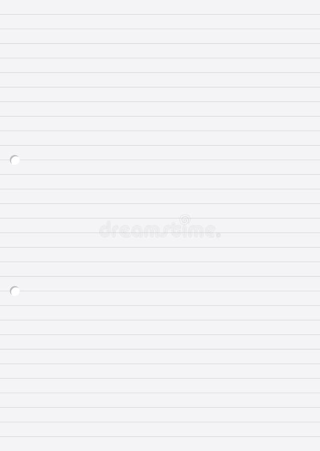 A4 Sheet of Line Paper Sheet. Stock Vector - Illustration of line ...