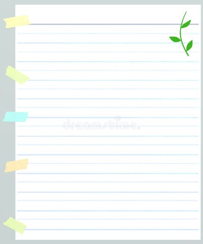 Cartoon Lined Paper Stock Illustrations – 4,286 Cartoon Lined Paper ...