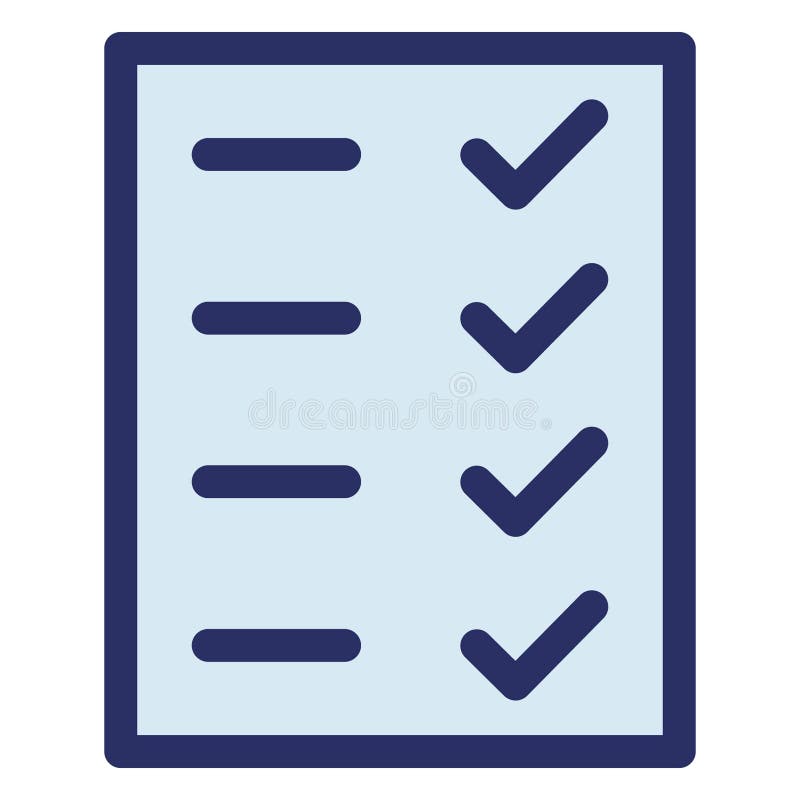 Daily Sheet, Mark Sheet Isolated Vector Icon Which Can Be Easily ...