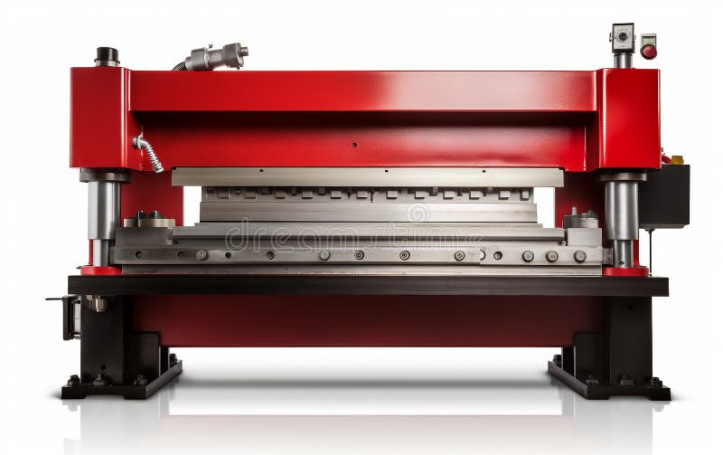 Sheet Metal Bending Machine Isolated on Transparent Background. Stock ...