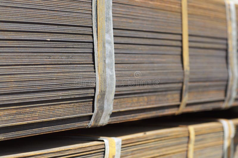 Sheet Metal is in Bundles in the Warehouse Stock Image - Image of pack ...