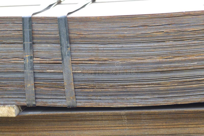 Sheet Metal is in Bundles in the Warehouse Stock Photo - Image of pack ...