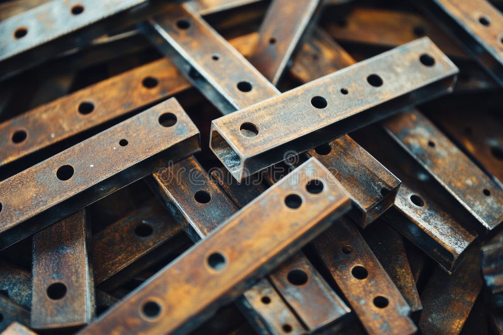 A Sheet Metal Item Processed by a Bending Machine. Precision Bending of ...