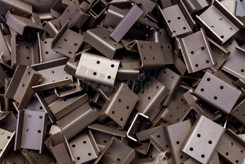 Sheet Metal Product after Processing on a Bending Machine. Precise ...