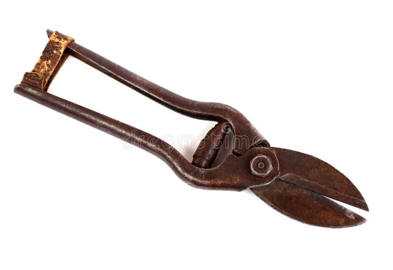 Sheet metal shears stock photo. Image of white, metal - 56312672