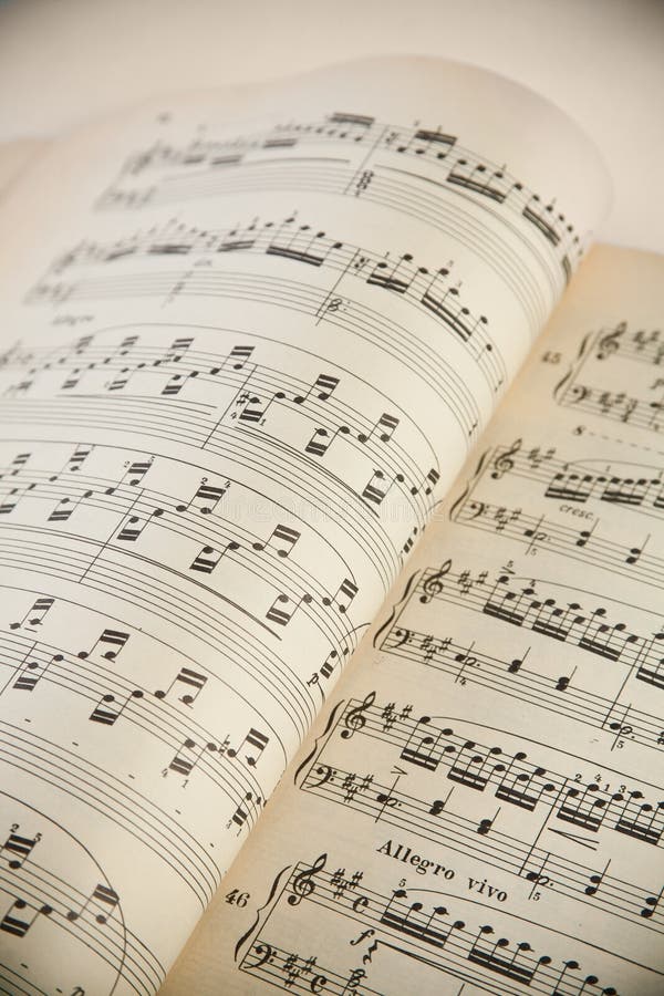 Sheet music stock image. Image of album, sheet, page - 47827983