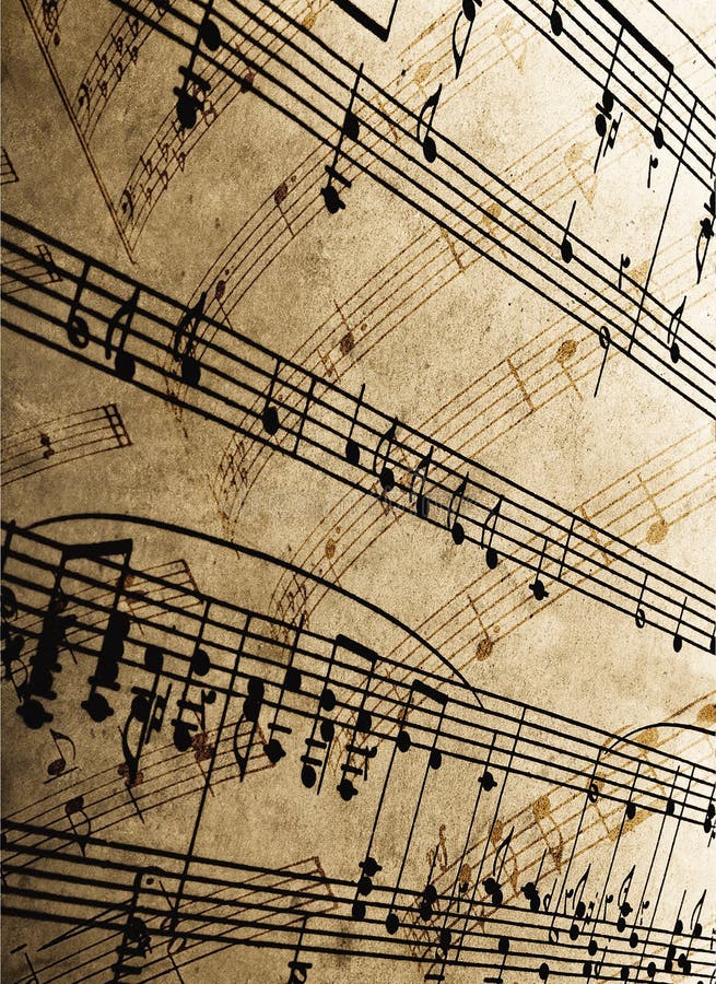 Decorative Music Notes stock image. Image of melody, rustic - 2348817