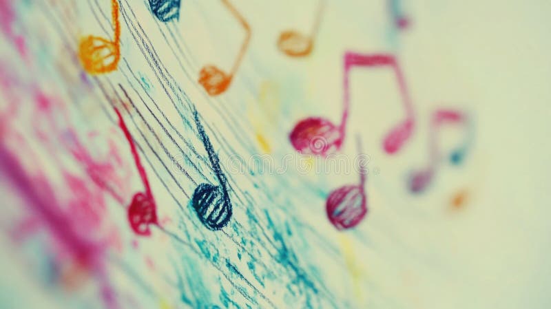Musical Notes on Paper stock image. Image of composition - 377245193