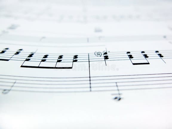 Sheet music notes stock image. Image of note, notes, paper - 33806257