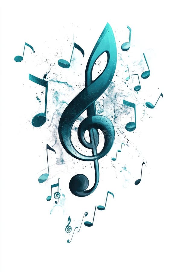 Sheet music treble clef stock image. Image of symbols - 372912751
