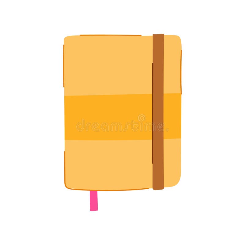 Sheet Notebook Cartoon Vector Illustration Stock Vector - Illustration ...