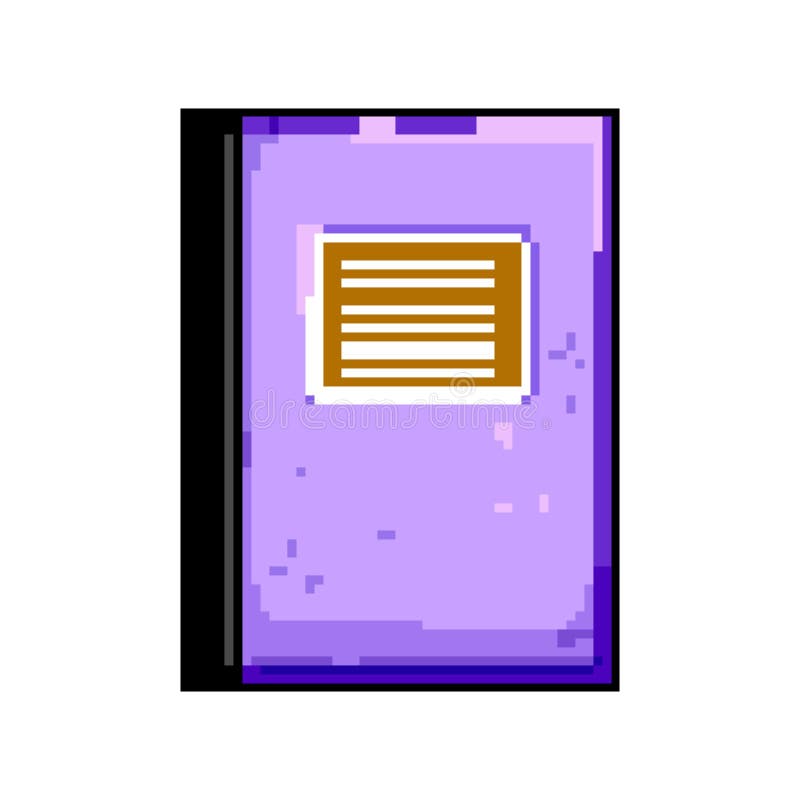 Sheet Notebook Game Pixel Art Vector Illustration Stock Vector ...