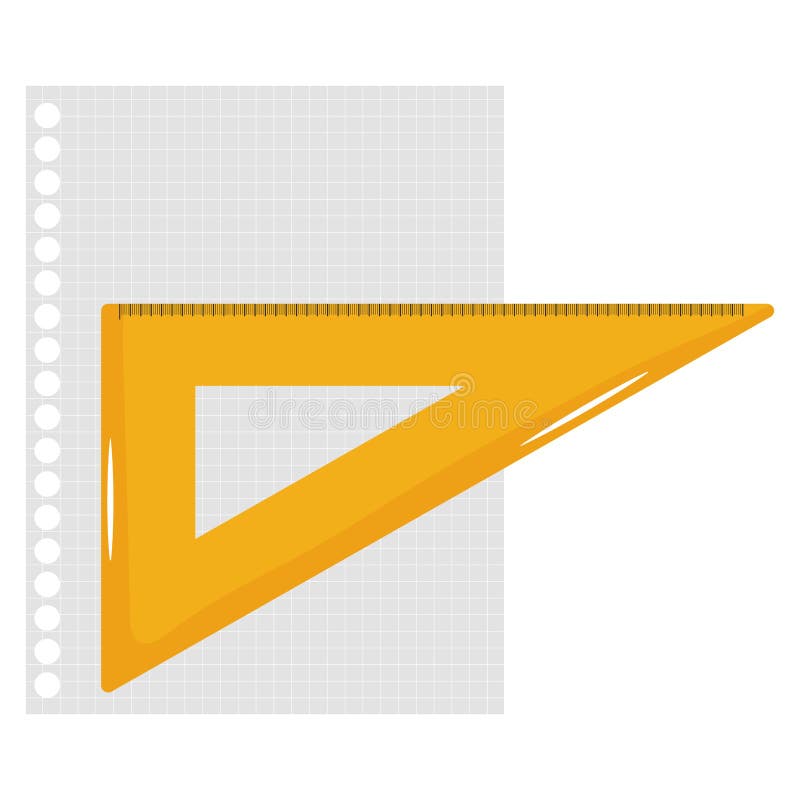 Sheet of Notebook Paper with Rule Stock Vector - Illustration of rule ...