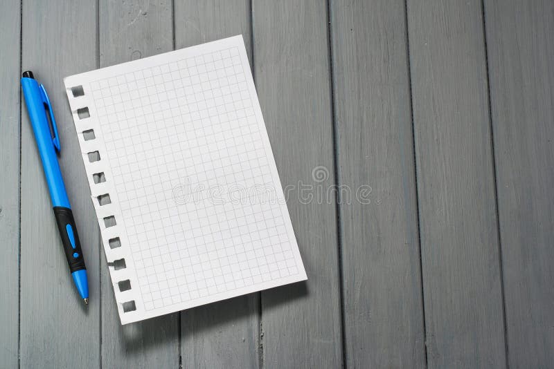 A Sheet for Notes on a Wooden Table. Stock Photo - Image of notice ...