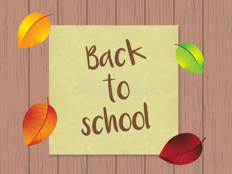 Sheet for Notes on the Wooden Wall Stock Vector - Illustration of ...