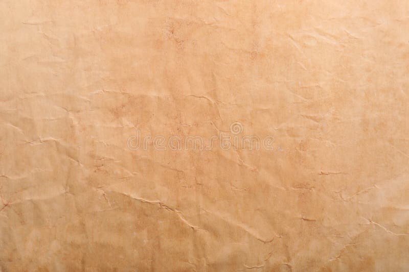 Sheet of Old Parchment Paper Isolated on White, Top View. Space for ...