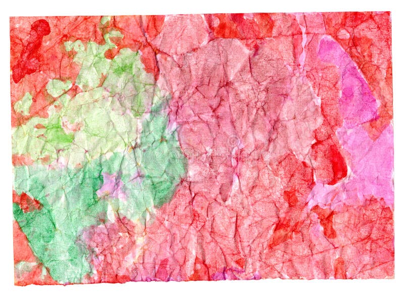 Sheet of Old Watercolor Crumpled Paper Stock Illustration ...
