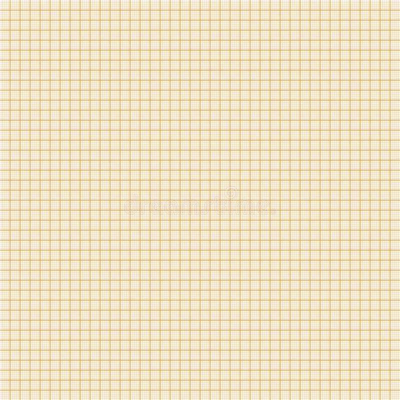 Sheet of Orange Graph Paper with Grid. Millimeter Paper Texture ...