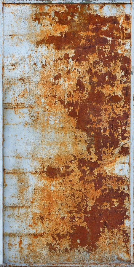 Rust on an Old Sheet of Metal Texture Painted with Gray Paint and ...