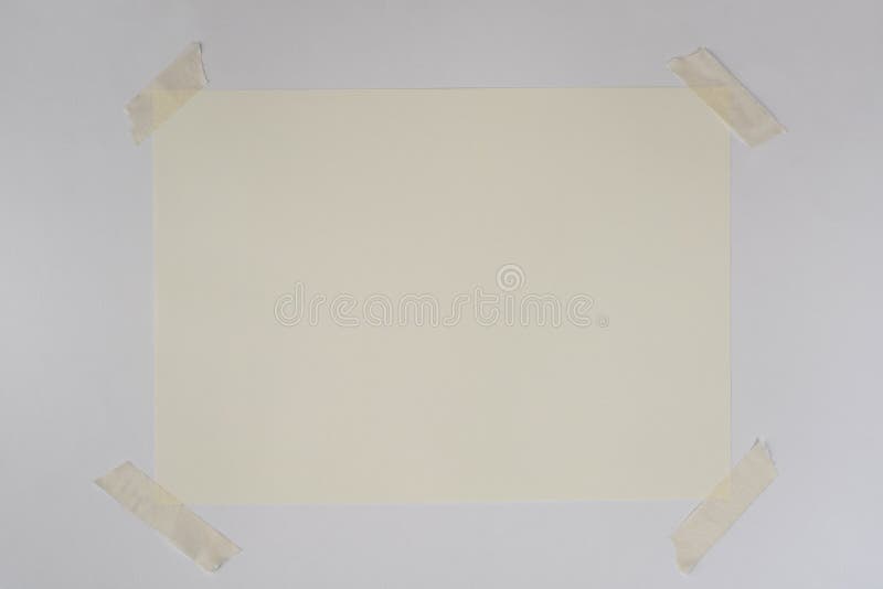 Sheet of paper attached stock image. Image of frame - 243908349