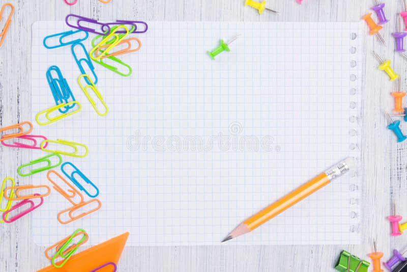 A Sheet of Paper in a Cage, with a Simple Pencil for Notes, Surrounded ...