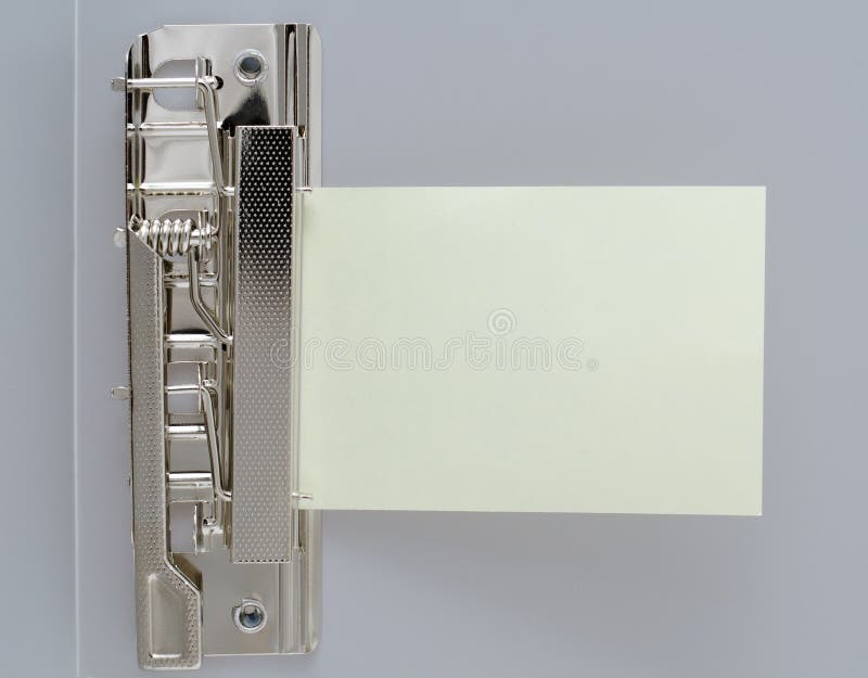 Sheet of Paper in Clip File Stock Photo - Image of clutch, indoors ...