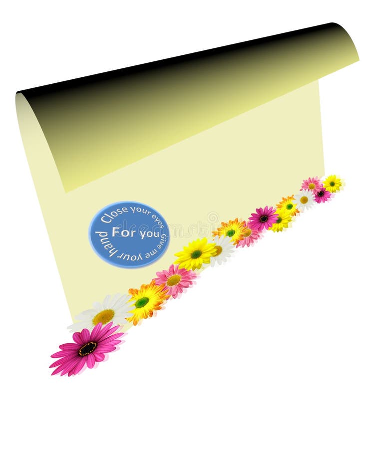 Sheet of Paper for Congratulations Stock Illustration - Illustration of ...