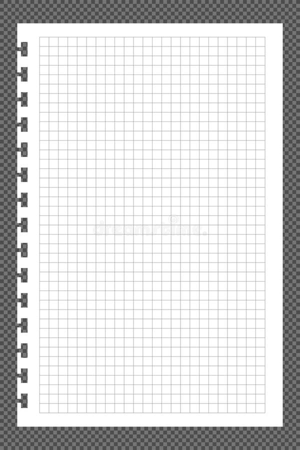 Sheet Paper Empty Style Checkered Background Stock Illustration ...