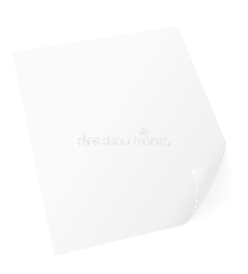 Illustration Of A Folded Paper Corners Stock Illustration ...