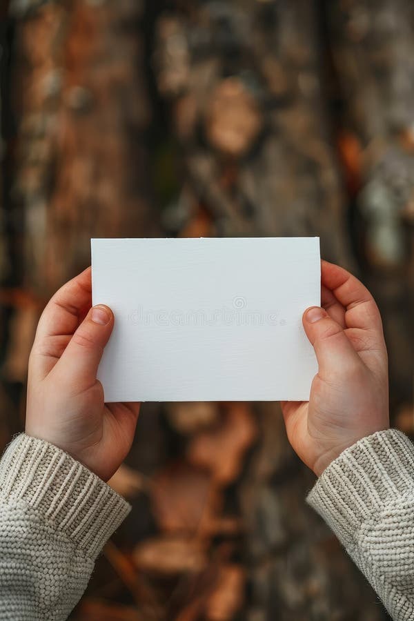 A Sheet of Paper in the Hands of a Child. Selective Focus Stock Photo ...