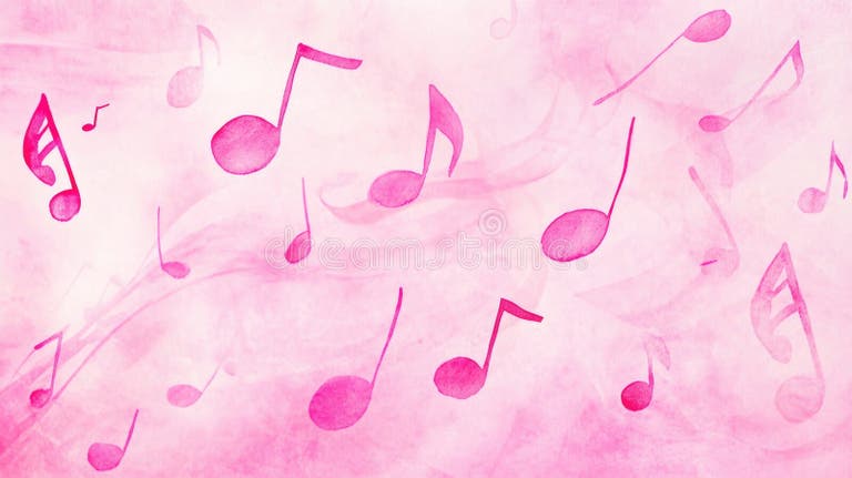 Sheet of Paper with Handwritten Musical Notes Stock Photo - Image of ...