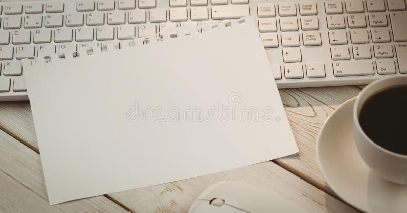 Sheet of paper on keyboard stock photo. Image of keyboard - 54257064
